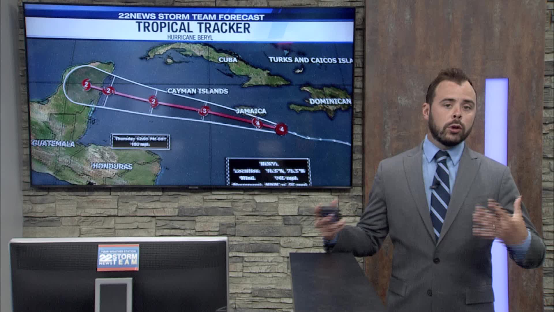 Projected path for Hurricane Beryl – WWLP