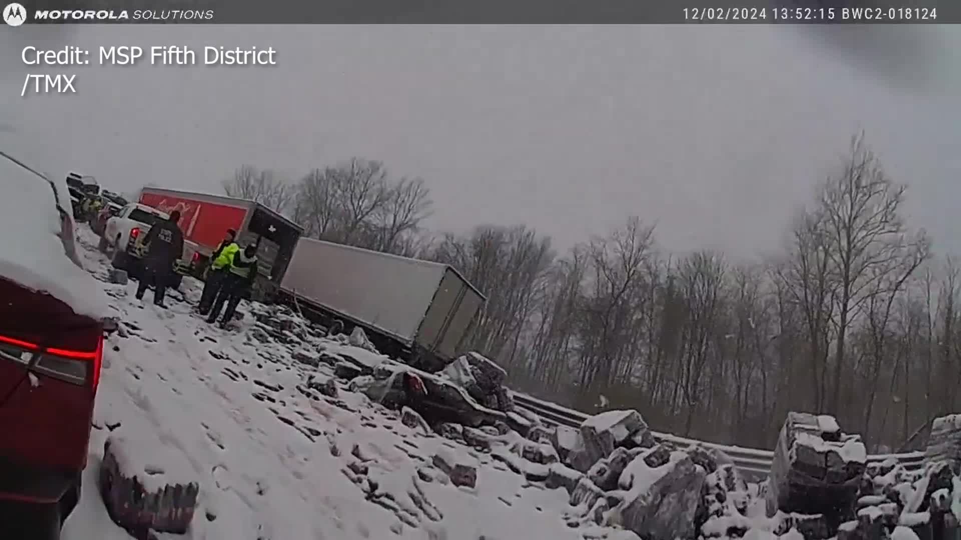 Snow conditions cause massive crash in Michigan – WFLA